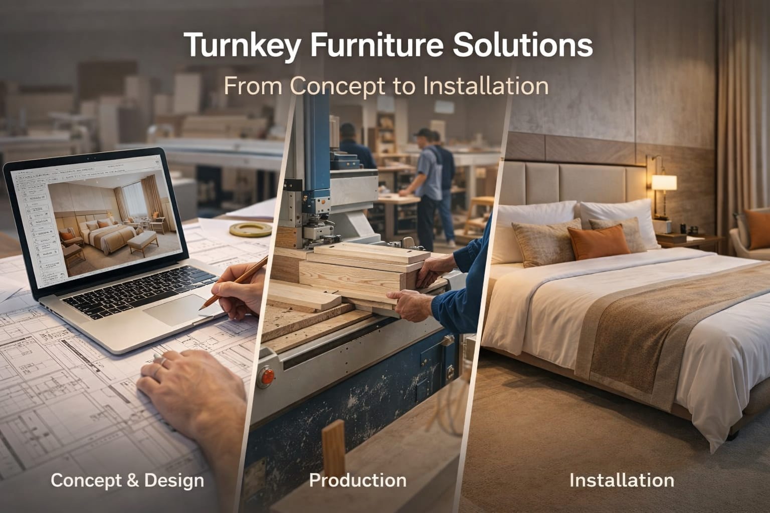 Turnkey Furniture Project Process | WTB Company